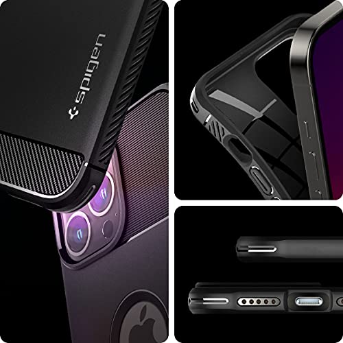 Spigen Rugged Armor Designed for iPhone 13 Pro Case (2021) - Matte Black