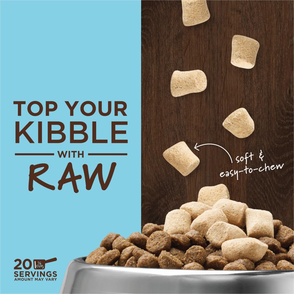 Instinct Raw Boost Mixers, Freeze Dried Dog Food Topper with Functional Ingredients, Grain Free, Real Turkey - Tranquility, 5.5 oz. Bag