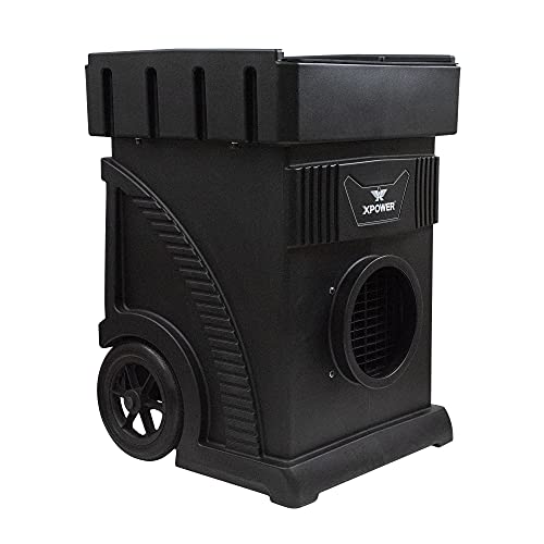 XPOWER AP-2500D MEGA Air Purification System for Large Spaces, 1800 CFM, Commercial HEPA Filtration, Variable Speed & Volume Control, Industrial, Heavy Duty, Negative Air Machine, Air Scrubber