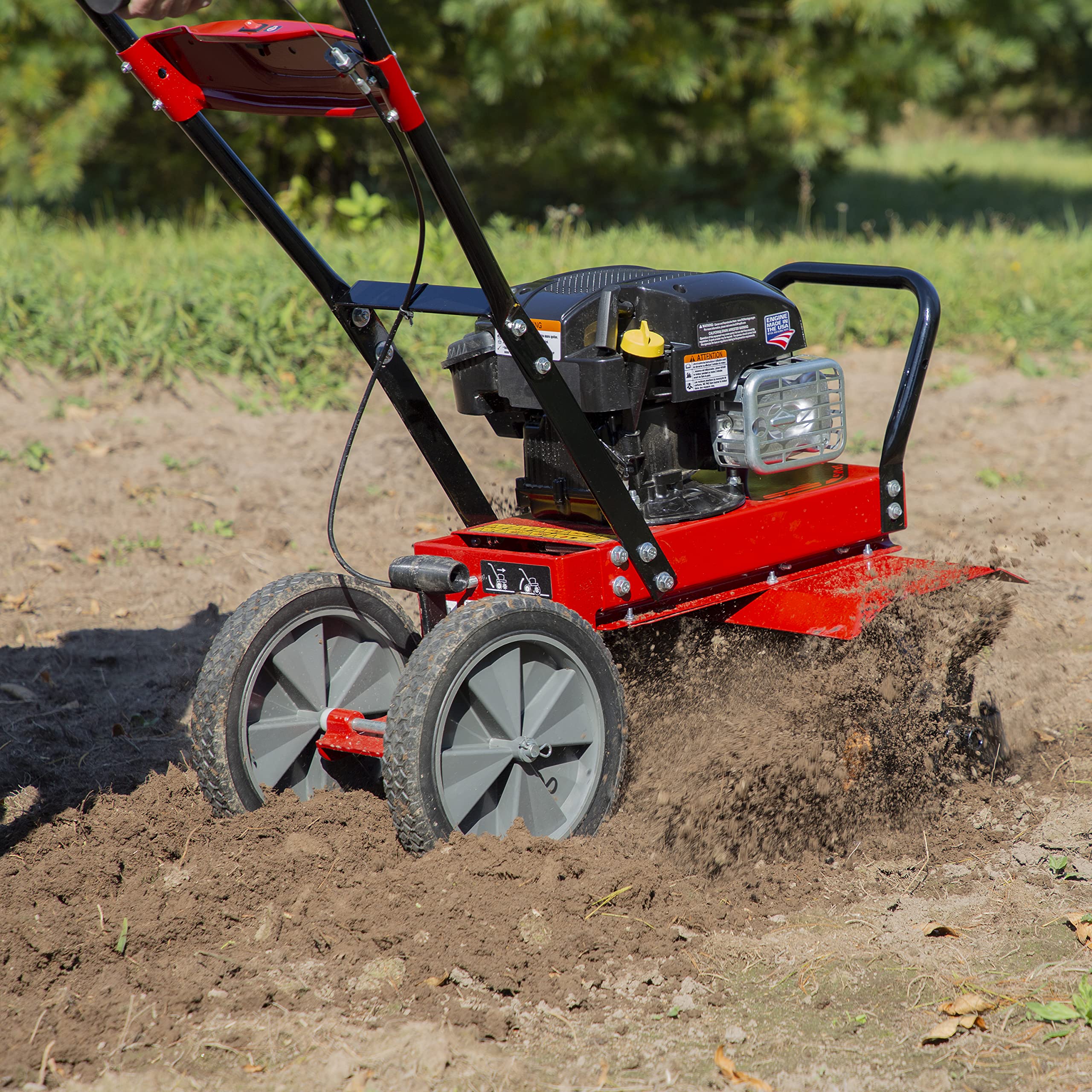 Toro Full Size Front Tine Tiller, 163cc Briggs & Stratton 4-Cycle Engine, Adjustable Tilling Width Up to 21", Variable Wheel Settings, Model Number: 58602