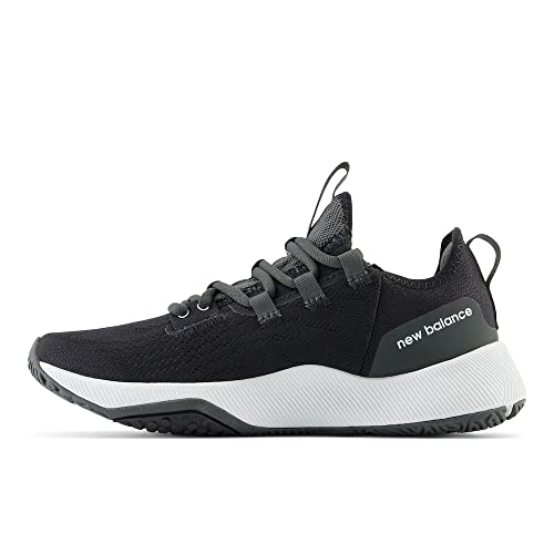 New Balance Women's FuelCell 100 V2 Cross Trainer, Black/Quartz Grey/Silver Metalic, 8