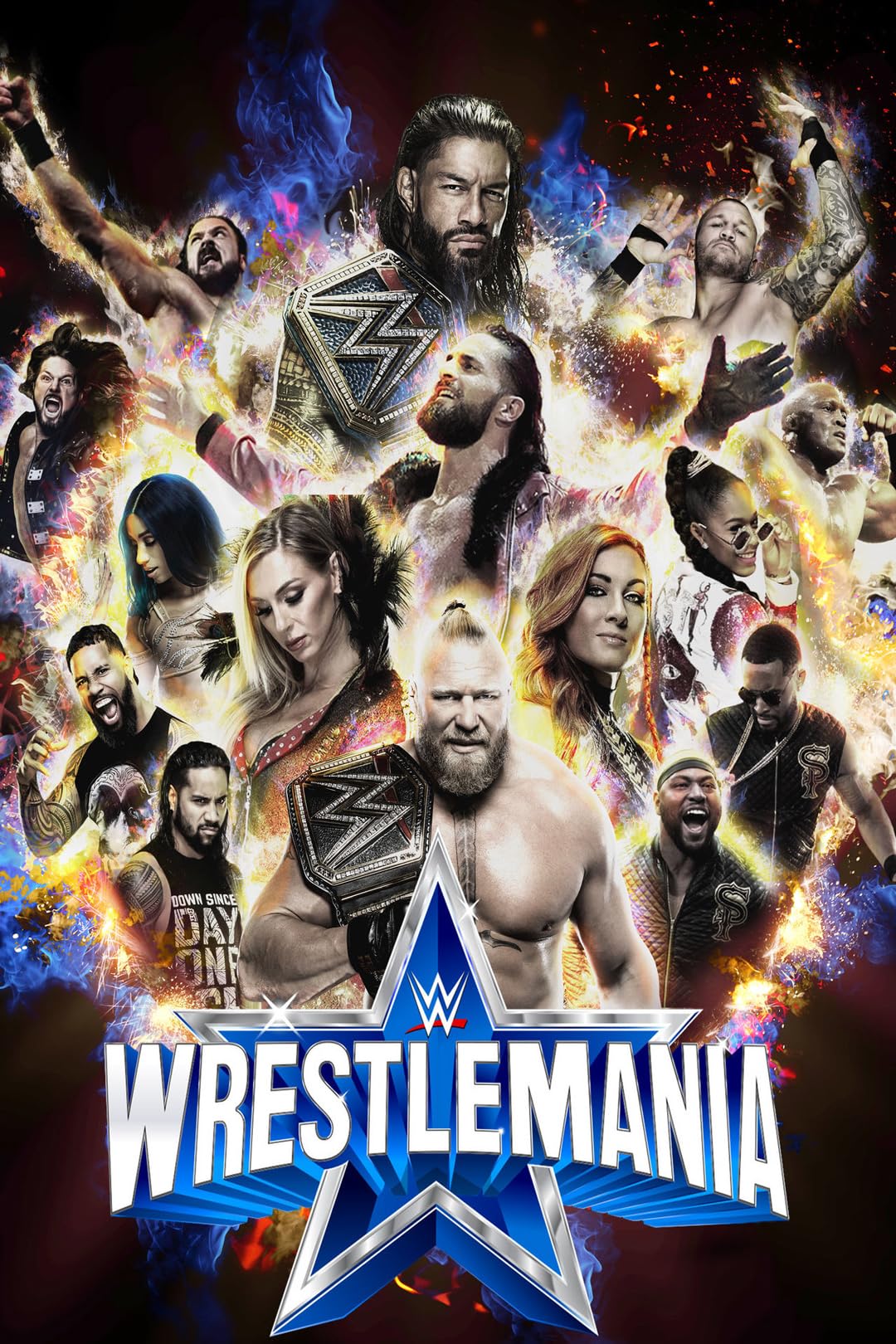 Generic Poster Wwe Wrestlemania Wretlers Hd Poster 11 X 17 Inch Rolled