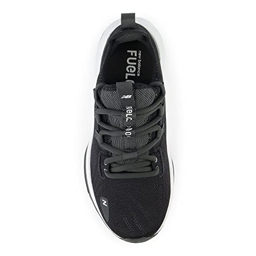 New Balance Women's FuelCell 100 V2 Cross Trainer, Black/Quartz Grey/Silver Metalic, 8