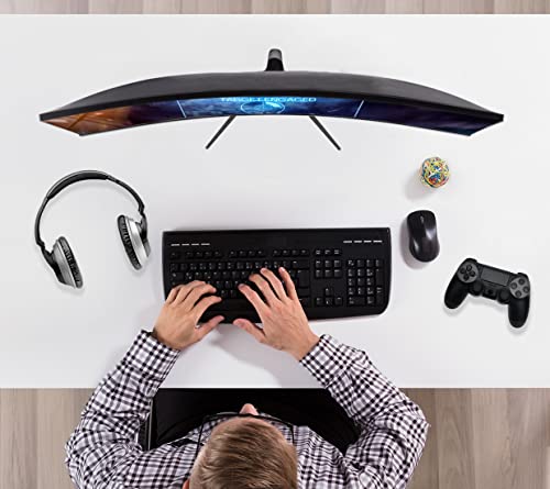 ViewSonic OMNI VX3418-2KPC 34 Inch Ultrawide Curved 1440p 1ms 144Hz Gaming Monitor with Adaptive Sync, Eye Care, HDMI and Display Port