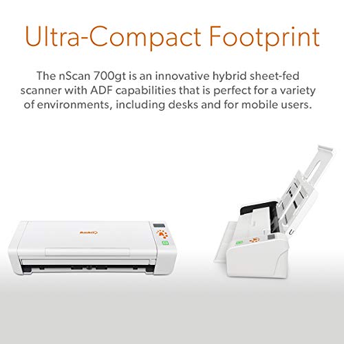 Ambir nScan 700gt Hybrid Duplex Document Scanner for Windows PC