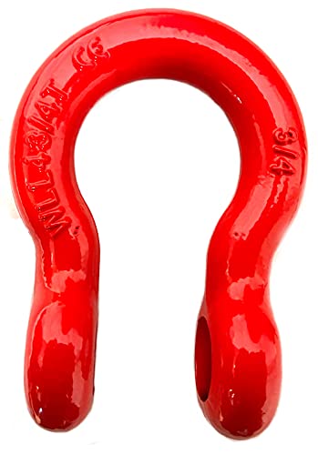 Shackle Hitch Receiver 2 inch - 35,000 Lbs Break Strength - Recovery Hitch Shackle Tow Point Bracket Heavy Duty Solid 3/4'' D Ring Hitch Towing Accessories Compatible with Trucks Jeeps and ATV Hitch