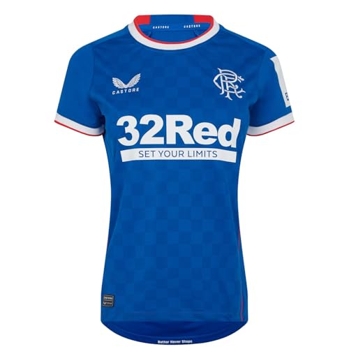 Castore 2022-2023 Rangers Home Football Soccer T-Shirt Jersey (Ladies)