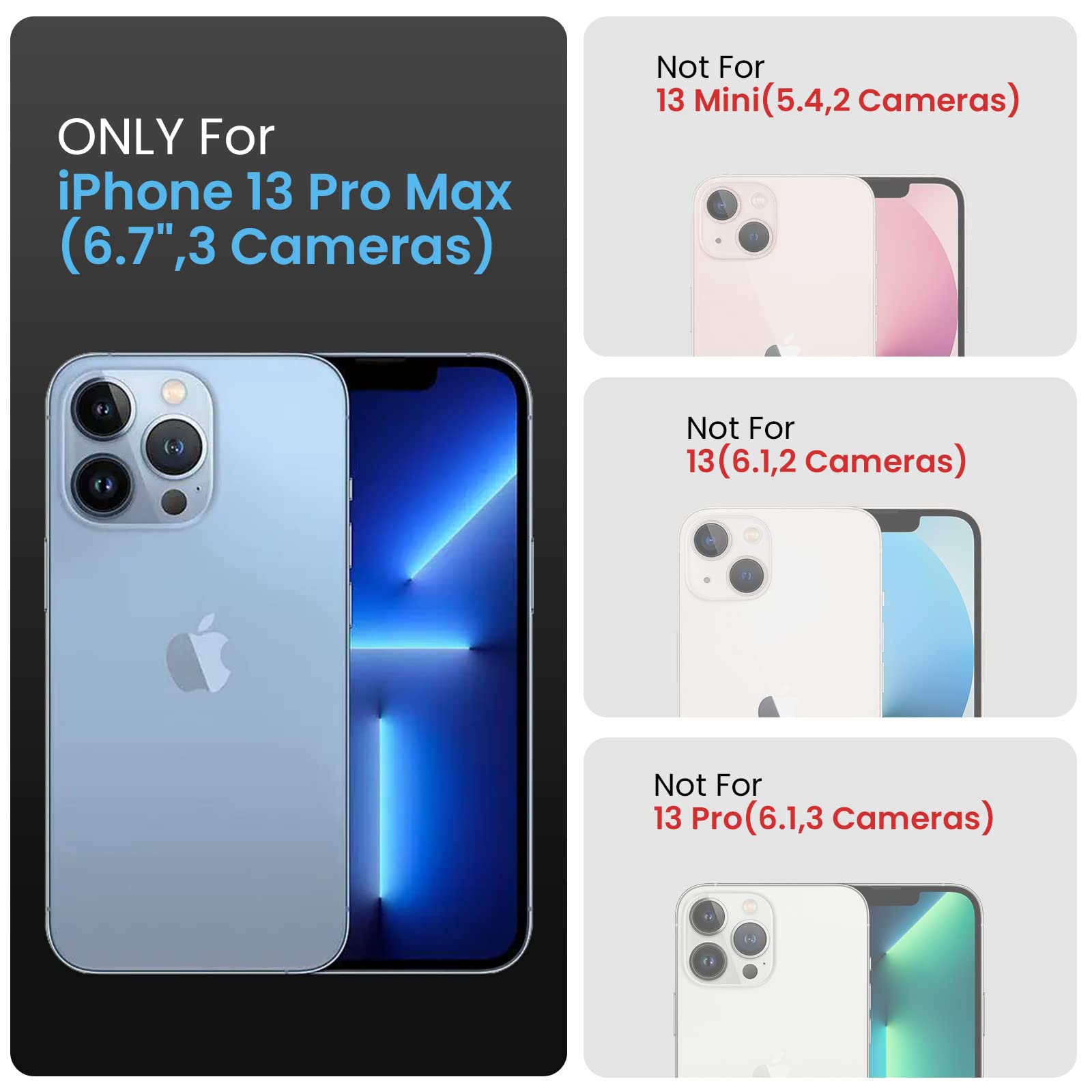 FireNova Designed for iPhone 13 Pro Max Case, Silicone [Camera Protection] Phone Case with [2 Screen Protectors], Soft Anti-Scratch Microfiber Lining Inside, 6.7 inch, Black