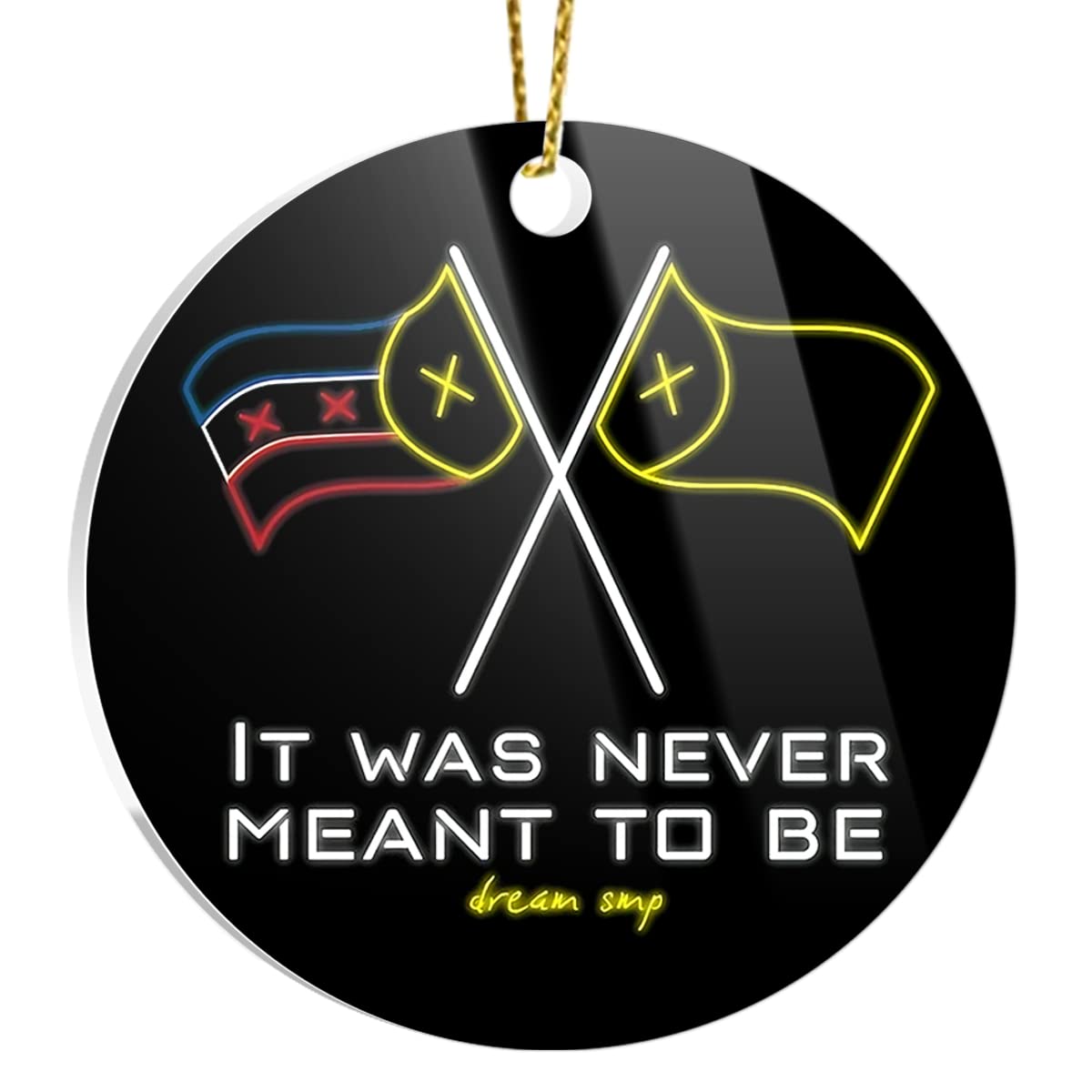 Ornament It Xmas Tree was Clear Never Acrylic Meant Memorial to Be Dream SMP Flags Christmas Ornaments Keepsake Home Decor