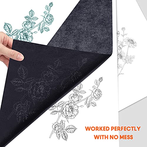 Carbon Paper for Tracing Graphite Transfer-Paper - PSLER 60 Pcs Black Graphite Paper for Tracing Drawing Patterns on Wood Projects Canvas Fabric Artist Lettering Sketch Drawing A4 Size 8.5 X 11 Inch¡