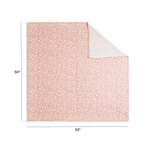 Babyletto 100% Organic Cotton Swaddle, GOTS-Certified, Ultra-Soft and Breathable Muslin - Daisy