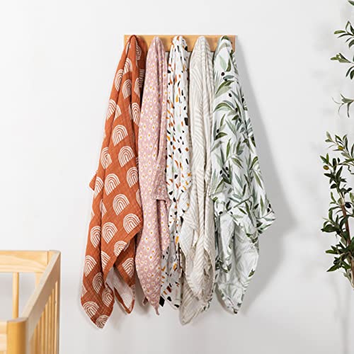 Babyletto 100% Organic Cotton Swaddle, GOTS-Certified, Ultra-Soft and Breathable Muslin - Daisy