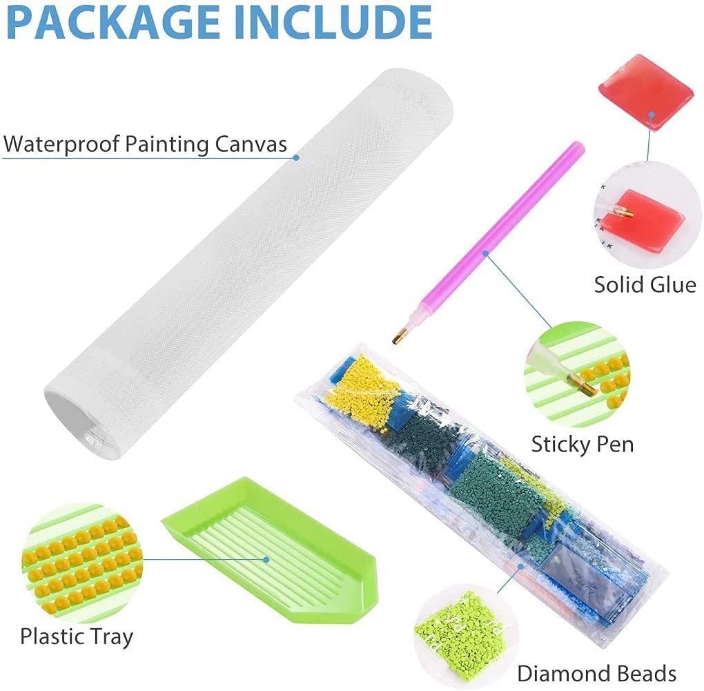ADILAIDUN Diamond Painting Kits for Adults,5D Paint with Diamond Full Drill for Parents-Children Interrction,Gem Art Paints with Diamond Home Wall Decor,12x16inch