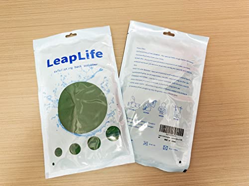 LeapLife Exfoliating Back Scrubber, Body Back Scrubber Towel for Shower, Bath Wash Scrub Cloth Washcloth Washer for Men Women Exfoliation, Body Scrubbing Brush Exfoliator 500D