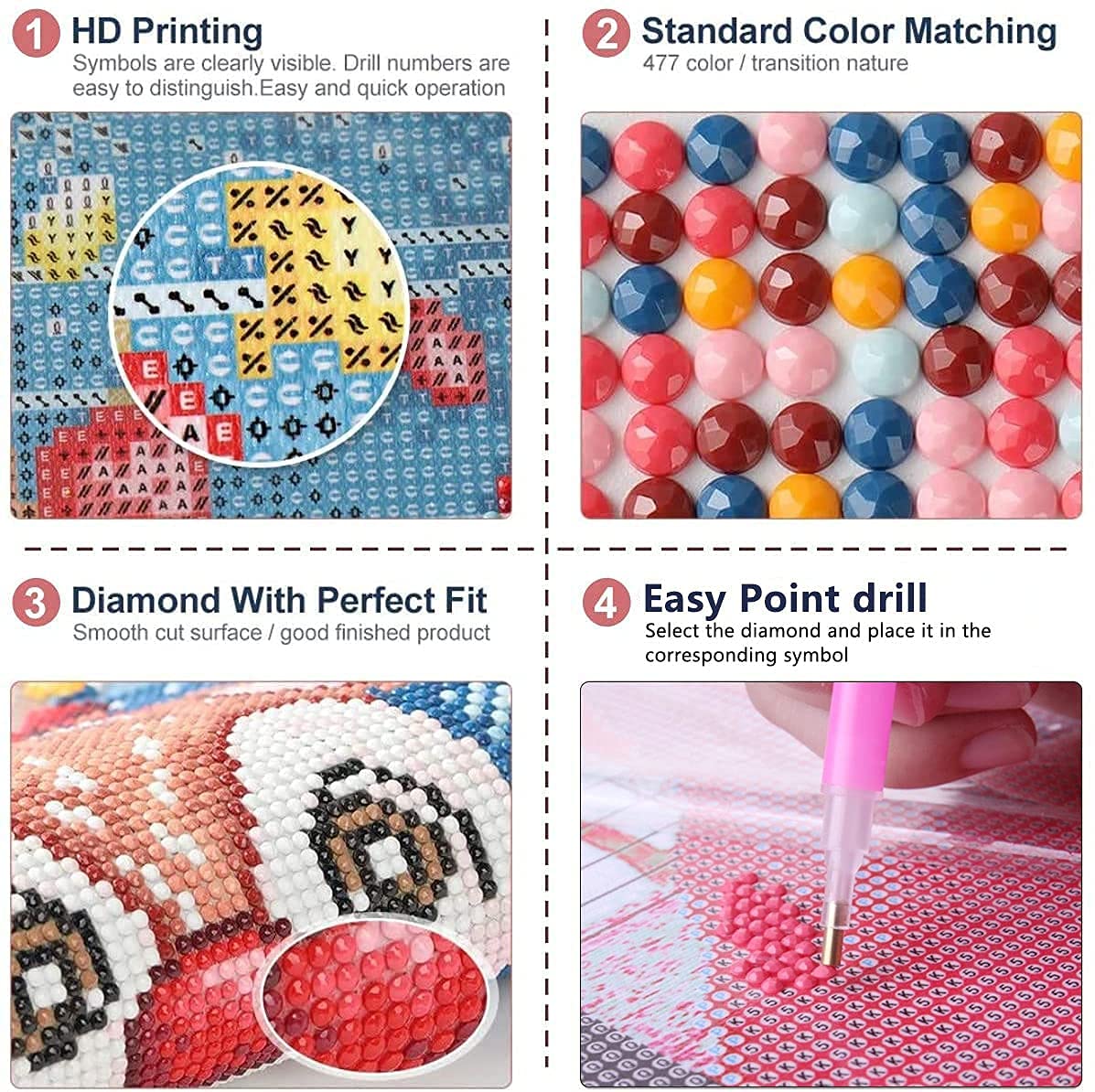 ADILAIDUN Diamond Painting Kits for Adults,5D Paint with Diamond Full Drill for Parents-Children Interrction,Gem Art Paints with Diamond Home Wall Decor,12x16inch