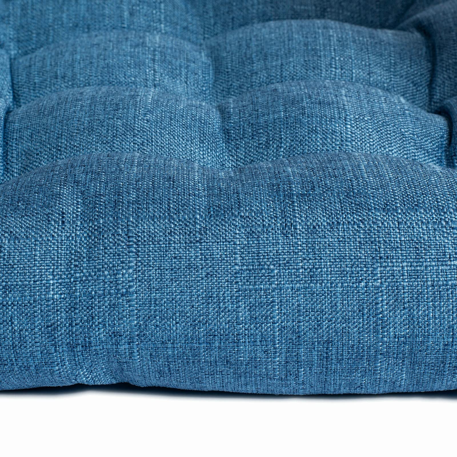 SQUARE MOON 4 Pack Chair Cushions, Seat Cushions, Chair Pads, Chair Mat for Indoor, Outdoor Dining Chairs, Kitchen Chairs, Dining Room Chairs (16" × 16" × 4 Pack, Blue)