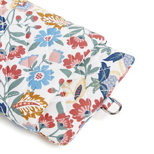 Vera Bradley Women's Cotton Double Glasses Case, Enchanted Mandala - Recycled Cotton, One Size