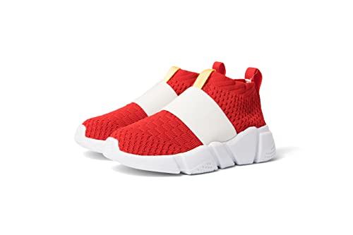 Chickadee Red Shoes â Stretch Knit Sneakers for Adult Men (us_Footwear_Size_System, Adult, Men, Numeric, Medium, Numeric_12)