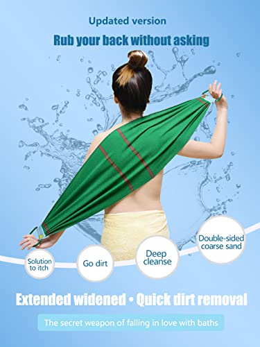 LeapLife Exfoliating Back Scrubber, Body Back Scrubber Towel for Shower, Bath Wash Scrub Cloth Washcloth Washer for Men Women Exfoliation, Body Scrubbing Brush Exfoliator 500D