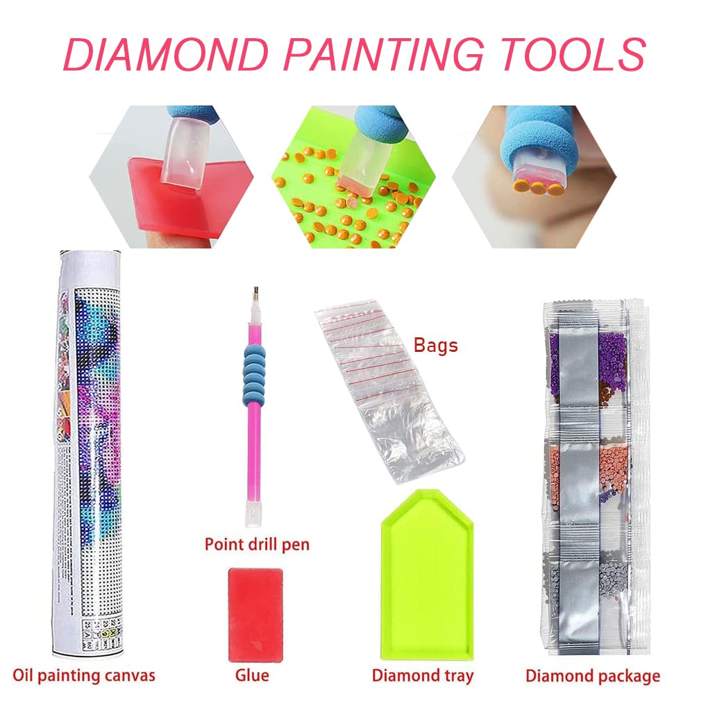 WUSARPLY Blind Box Diamond Paintings Kits for Adults - 5D Diamond Art Kits Full Drill Diamond Dots Paint with Diamonds Gem Arts and Crafts for Beginner Kids Home Wall Decor 11.8''x15.8''