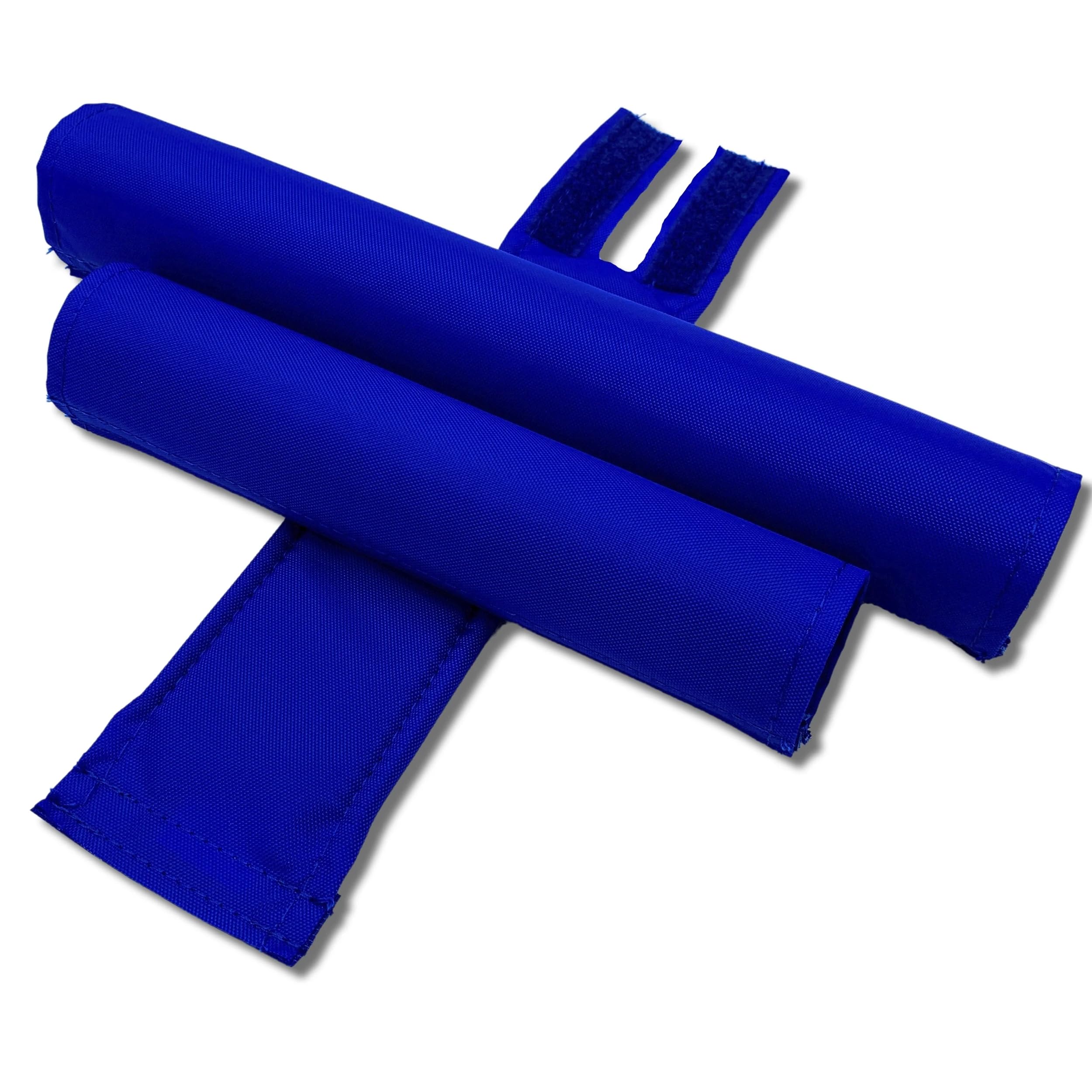 Textured Nylon Solid Color BMX Pad Sets by Flite Black 1" top Tube Diameter