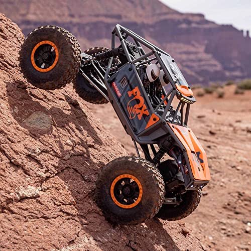 Axial RC Crawler 1/18 UTB18 Capra 4 Wheel Drive Unlimited Trail Buggy RTR (Battery and Charger Included) Grey, AXI01002T2,Grey/Orange