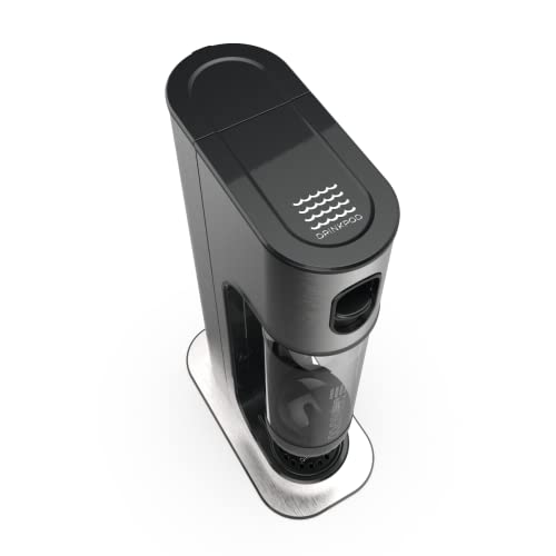 Drinkpod Soda Maker In Stainless Steel Sparkling Water Machine Carbonated Water Maker Includes 3 x Bottles (Sodapod Pro)