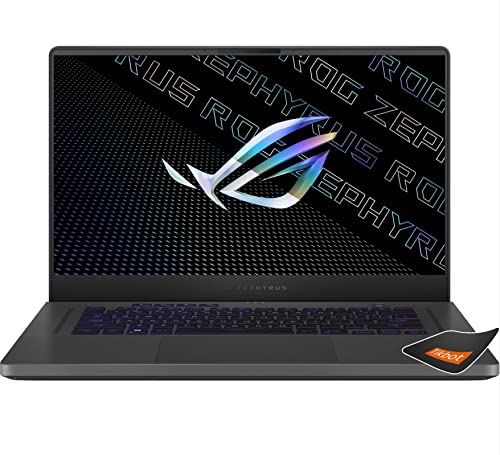 ASUS - ROG Zephyrus 15.6" WQHD 165Hz Gaming Laptop- NVIDIA GeForce RTX 3060-AMD Ryzen 9 6900HS- Fast DDR5 Memory, PCIe SSD – with Mouse Pad (40GB RAM | 2TB PCIe SSD)