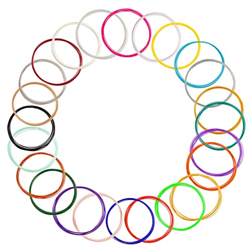 Rocket3d 3D Printer/Pen Filament Sample Bag, 1.75mm Made in The USA, 24 Exclusive Colors, (Includes Wood and Marble PLA), Each Color is 15 Feet, 360 Total Feet Included