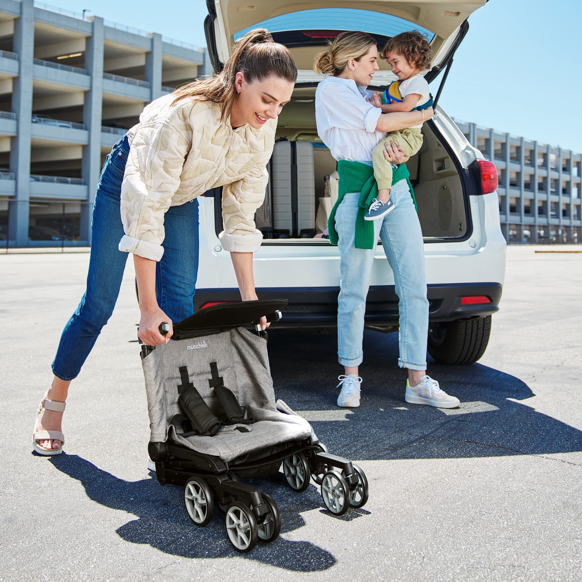 Munchkin Sparrow Travel Baby Stroller, Ultra Compact and Lightweight, for Babies and Toddlers, Grey