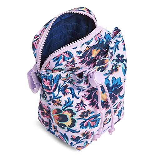 Vera Bradley Women's Recycled Lighten Up Reactive Deluxe Water Bottle Crossbody Sling Bag, Cloud Vine Multi, One Size