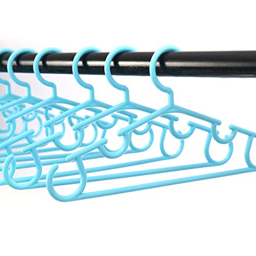 Beerty Clothes Hangers - 10Pcs/Set Portable Children Hangers - Baby Coat Plastic Hangers Hook Household for Kids Clothing Organizer
