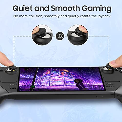 TiMOVO Joystick Protectors Silicone, 20 Pcs Invisible Elastic Joystick Protective Ring Compatible with PlayStation Portal/Steam Deck/ PS5/ PS4/ Xbox/ROG Ally/8 BitDo/Switch Pro Joystick, Black+White