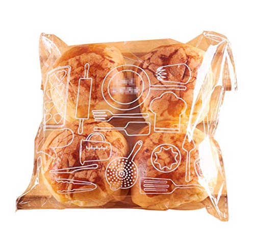 ericotry 100 Pcs 9x12 Clear Resealable Cello/Cellophane Bags Good for Bakery Candle Soap Cookie Poly Bags Gift T-Shirt and Artwork Packing Party Treat Wrap
