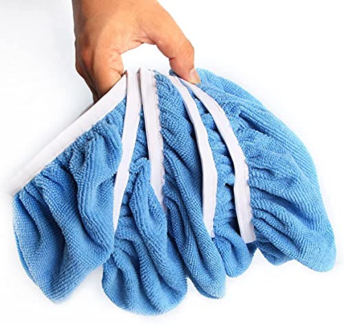 Car Polisher Pad 5 to 6 Inches Buffer Bonnets Waxers Bonnet Set Polishing Pads Bonnet Car Buffer Bonnet Car Wax Cover Kit 5PCS