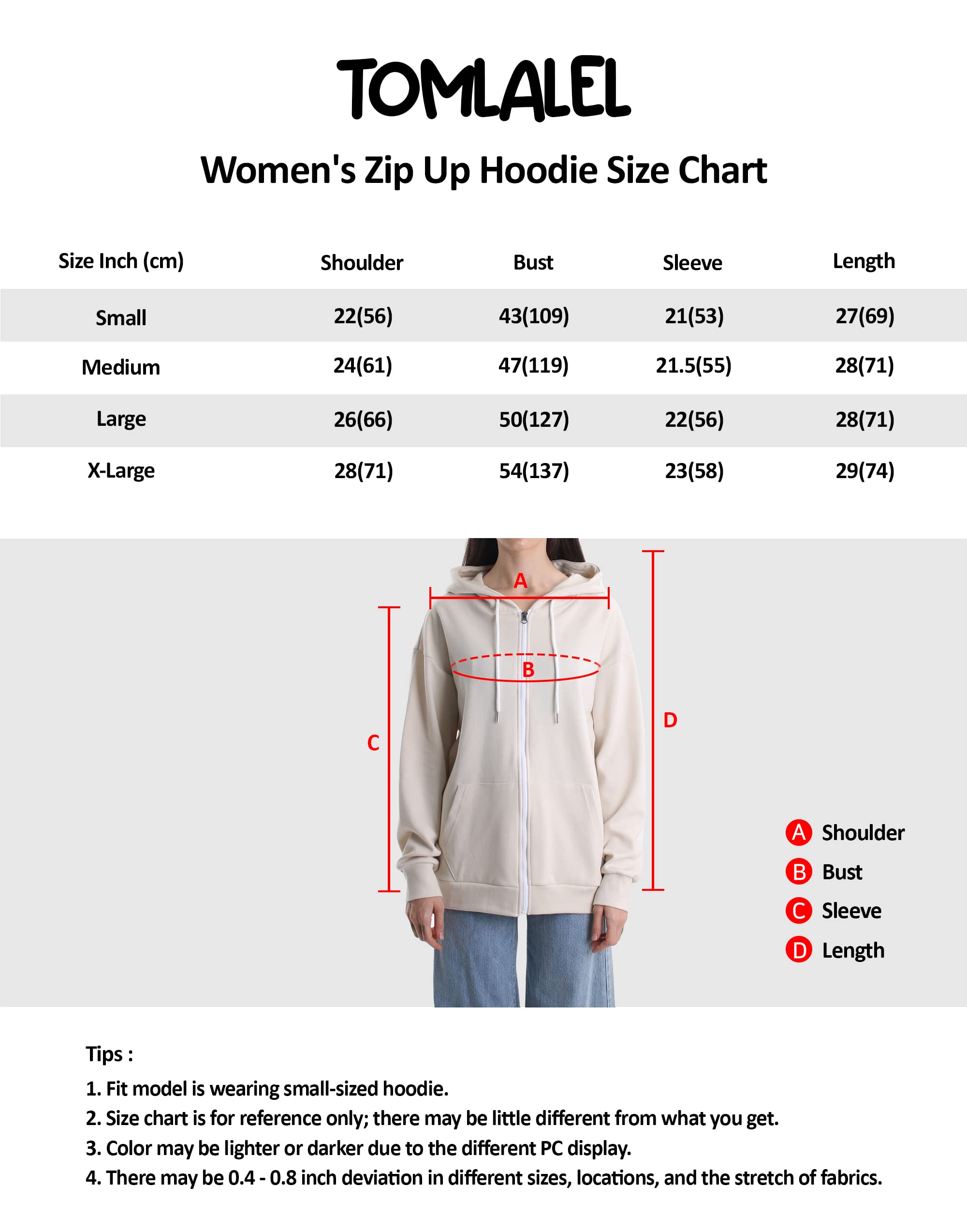 TOMLALEL Women's Active Zip Up Hoodie, Oversized Loose Casual Jacket, Comfortable Long Sleeve with Pockets Zipper Drawstring (Medium, Oversized_Black)