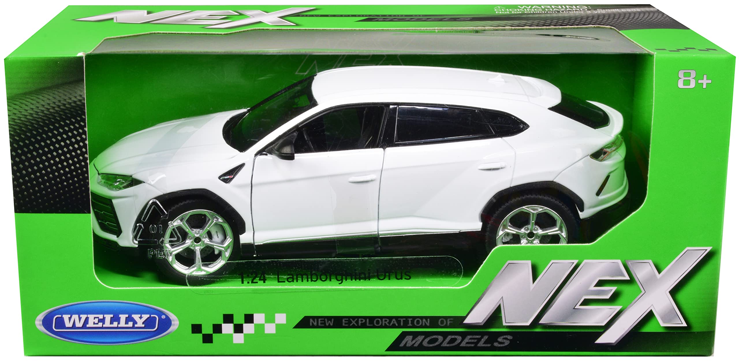 Lambo Urus White NEX Models 1/24 Diecast Model Car by Welly 24094W-WH