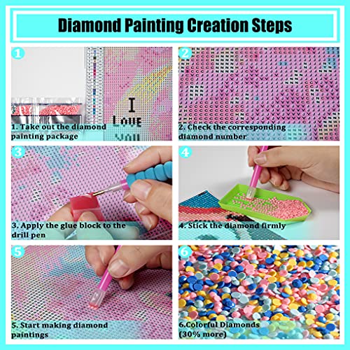 cupmod 5D Diamond Painting Kits for Adults, Giraffe Full Drill Round Crystal Rhinestone Diamond Art Gem Painting,Diamond Painting Animals for Home Wall Decor 11.7x15.8 inch