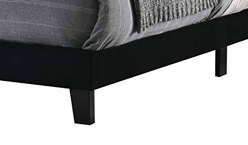 Best Quality Furniture B102-FB Bedframe, Full, Black