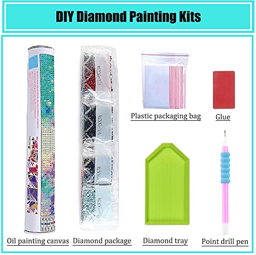cupmod 5D Diamond Painting Kits for Adults, Giraffe Full Drill Round Crystal Rhinestone Diamond Art Gem Painting,Diamond Painting Animals for Home Wall Decor 11.7x15.8 inch