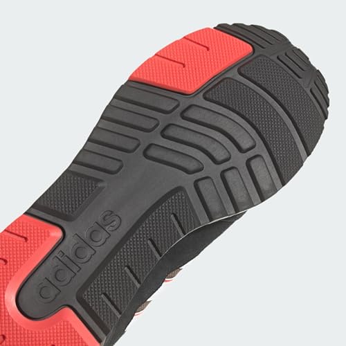 adidas Men's Run 80s Sneaker, Earth Strata/White/Bright Red, 8.5
