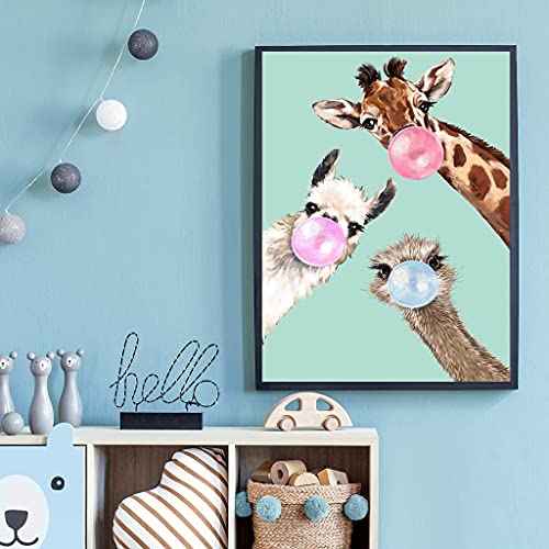cupmod 5D Diamond Painting Kits for Adults, Giraffe Full Drill Round Crystal Rhinestone Diamond Art Gem Painting,Diamond Painting Animals for Home Wall Decor 11.7x15.8 inch
