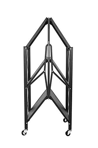 Urban Shop 3 Shelf Metal Storage Cart, Black