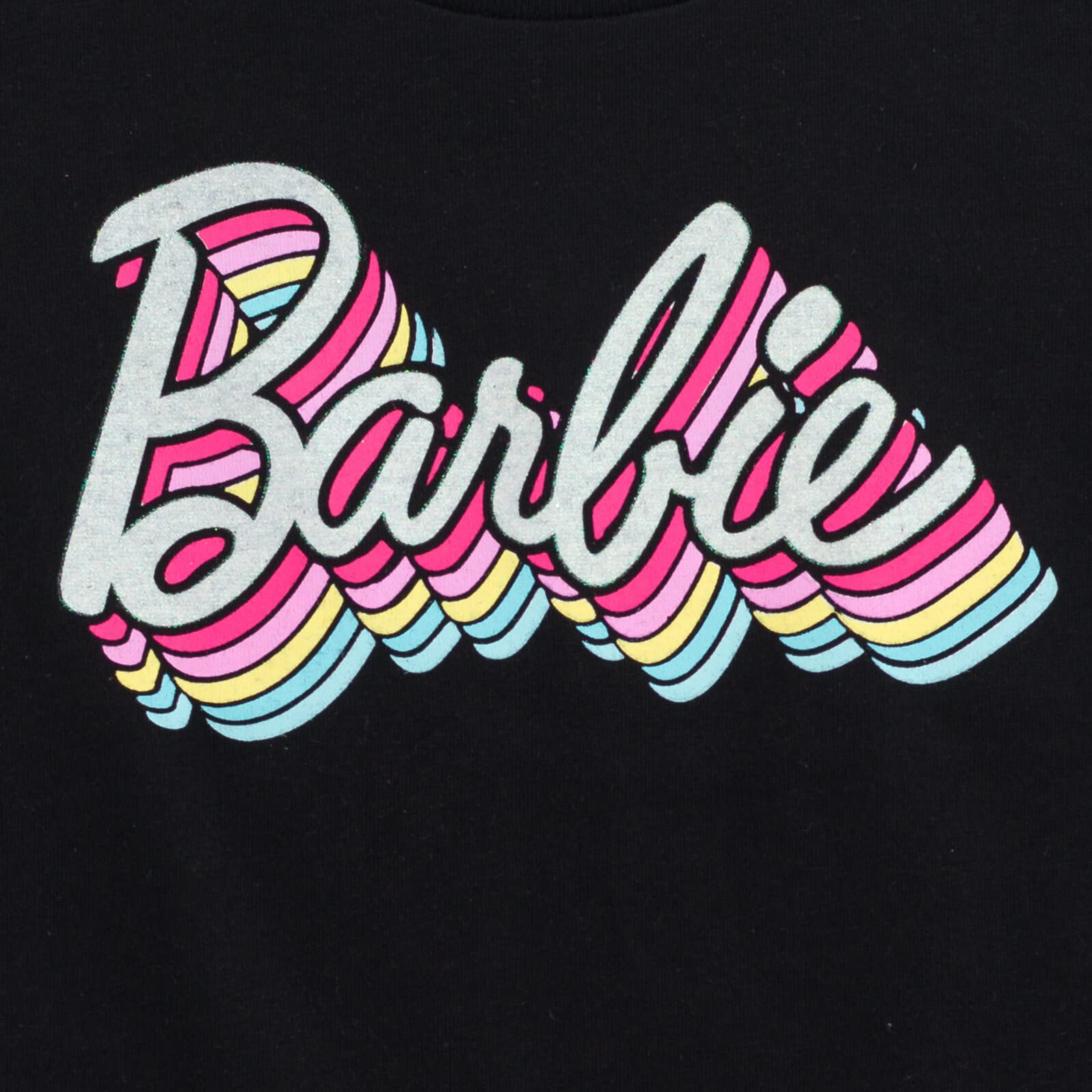 Barbie Toddler Girls 3 Pack T-Shirts Pink/Black 4T