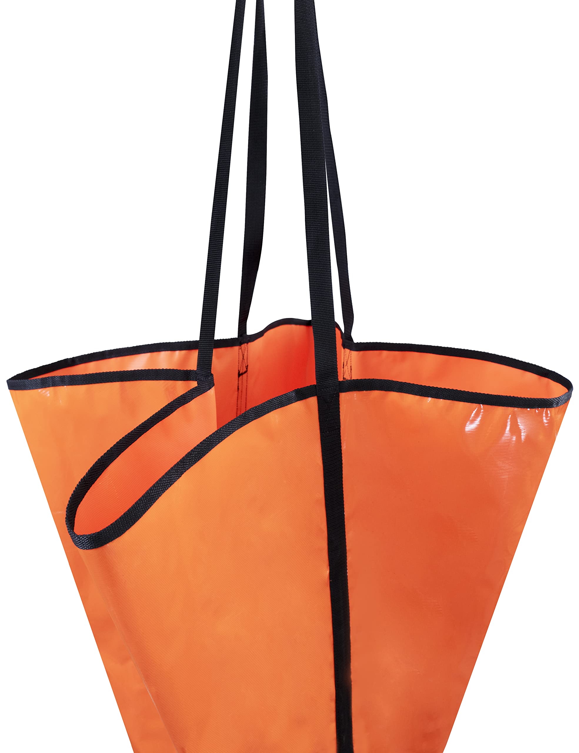 BLUEWING 32in Sea Anchor Drift Sock 840D Nylon Parachute Fishing Drogue for Marine Boat/Jet Ski/Sail, Orange