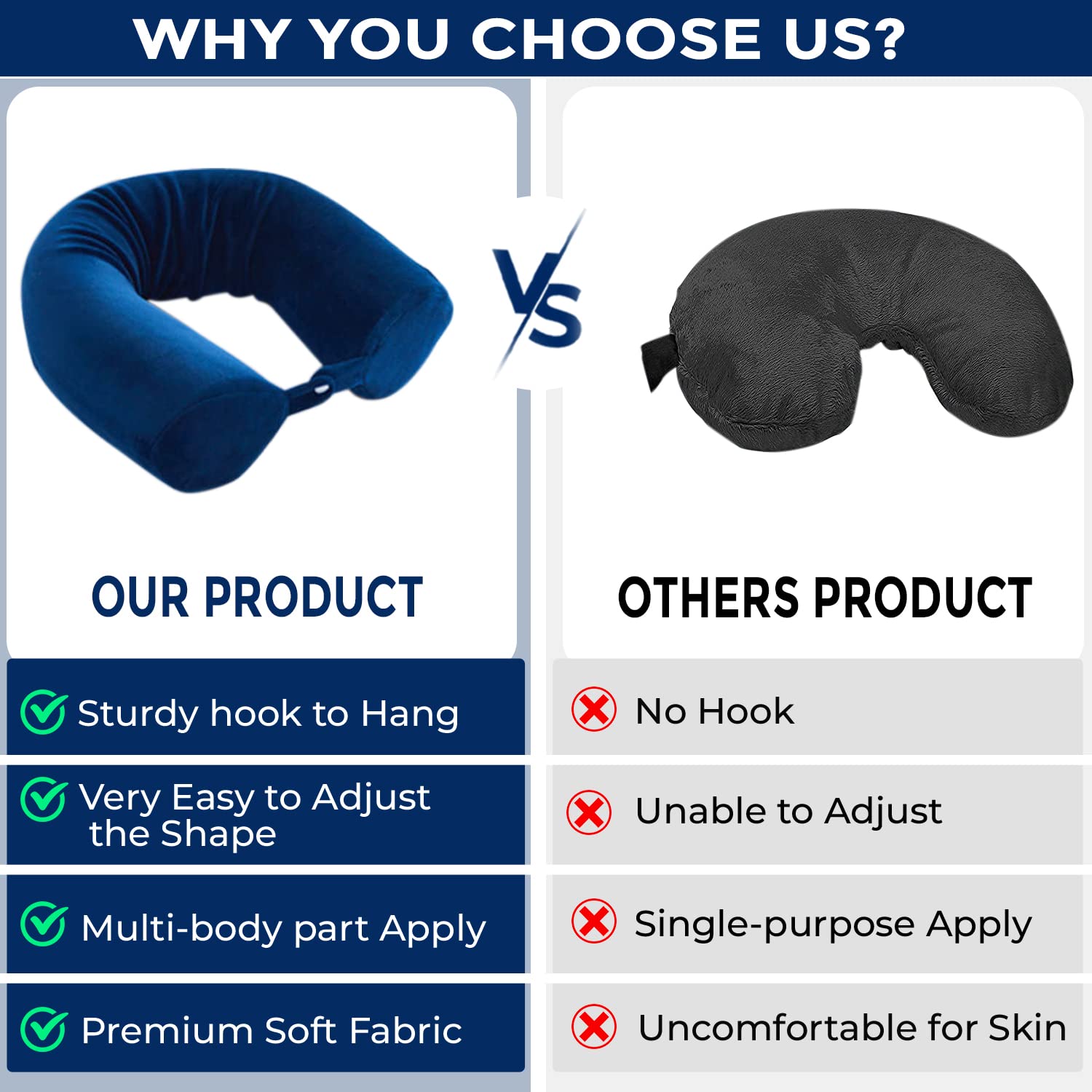 Twist Travel Pillow Set, Versatile Pillow for Travelling, Office Working, Flight Sleeping, Supporting Neck, Head, Lower Back and Shoulder, Memory Foam Pillow with Ear Plug and Eyes Mask