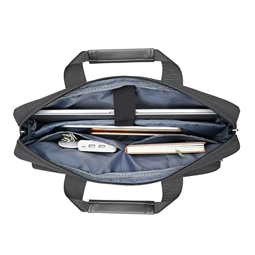 MOSISO Laptop Shoulder Bag Compatible with MacBook Air/Pro,13-13.3 inch Notebook,Compatible with MacBook Pro 14 inch M4 M3 M2 M1 with 2 Raised&1 Flapover&1 Horizontal Pocket&Handle&Belt, Slate Gray