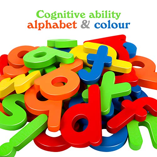 SpringFlower See & Spell Matching Letter Toy,Learning Educational Toy For 3 4 5 6 Years Old Boys And Girls,Preschool Learning Activities,Shape & Color Recognition Game,Cvc Word Builders For Kids,80Pcs