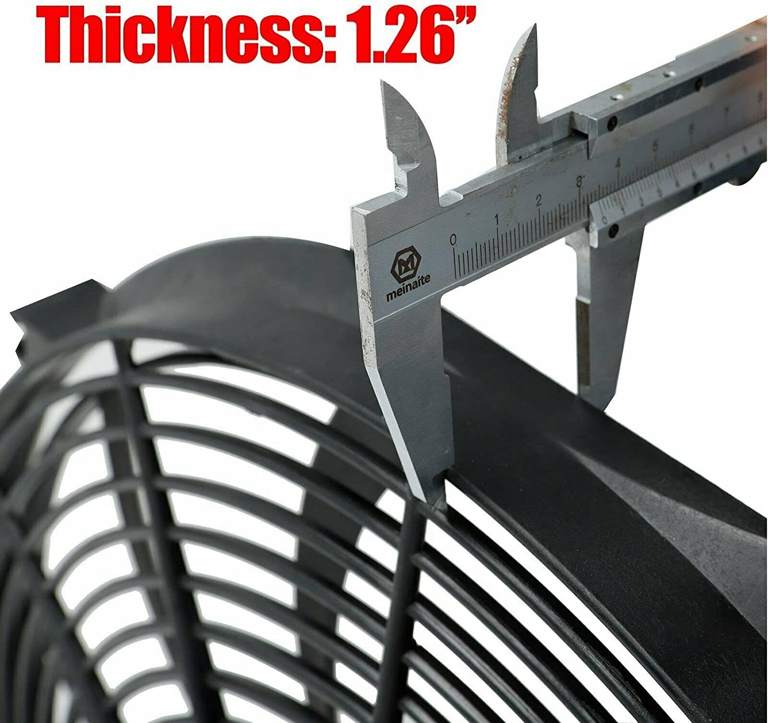 16 inch Electric Radiator Fan, 3000 CFM 10 Blades Electric Fan Automotive Black with Thermostat Wiring Switch Relay Kit