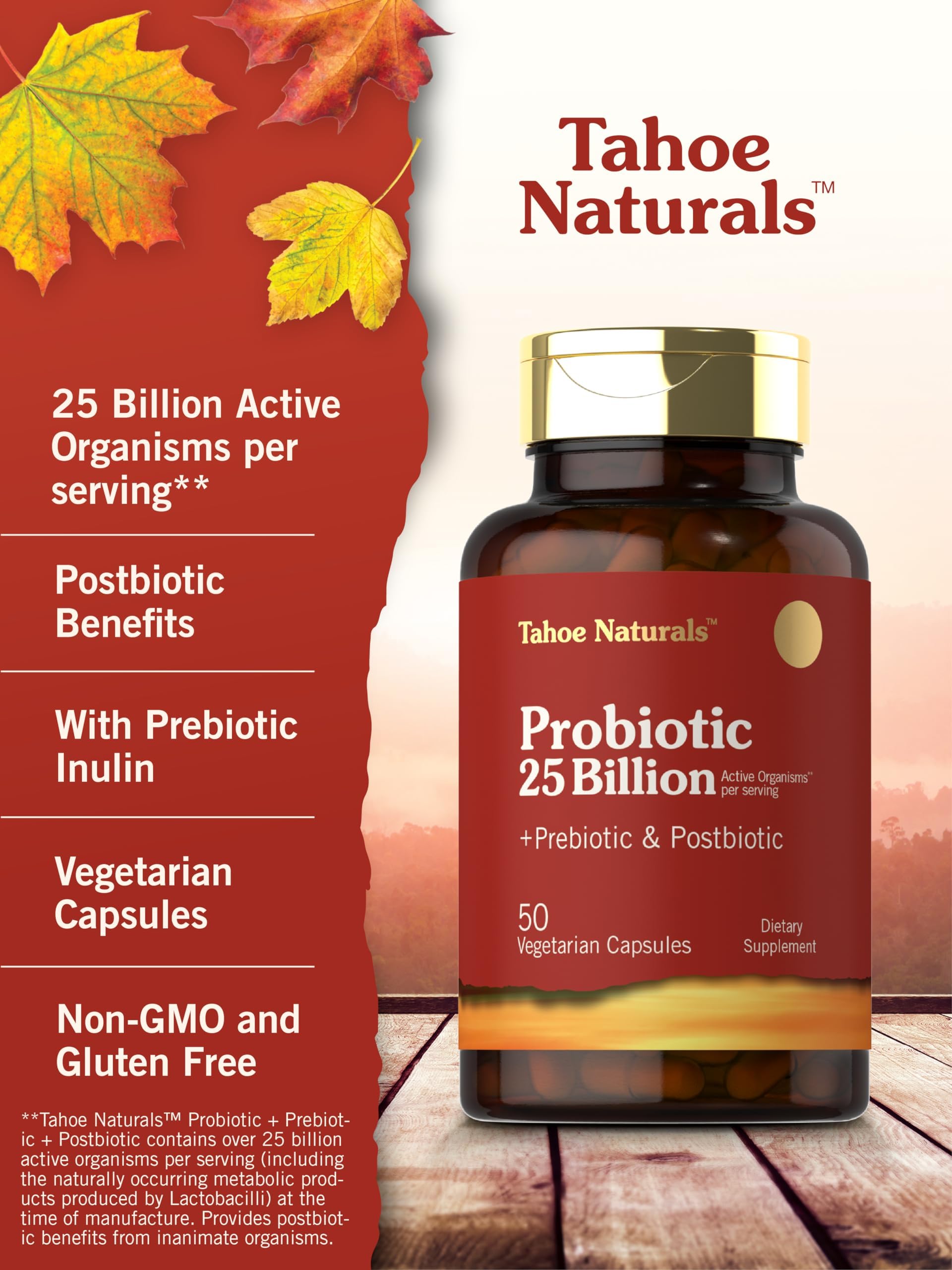 Carlyle Prebiotic, Probiotic & Postbiotic | 25 Billion CFU | 50 Powder Pills | Men and Women's Digestive Health | Vegetarian and Non-GMO Supplement